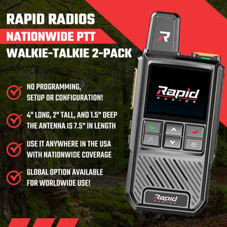 Rapid Radios Nationwide PTT Walkie-Talkie