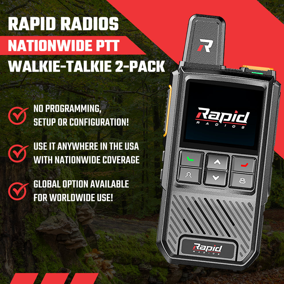 Rapid Radios Nationwide PTT Walkie-Talkie